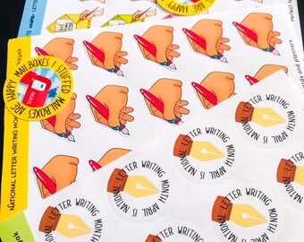 Writing Stickers | Etsy