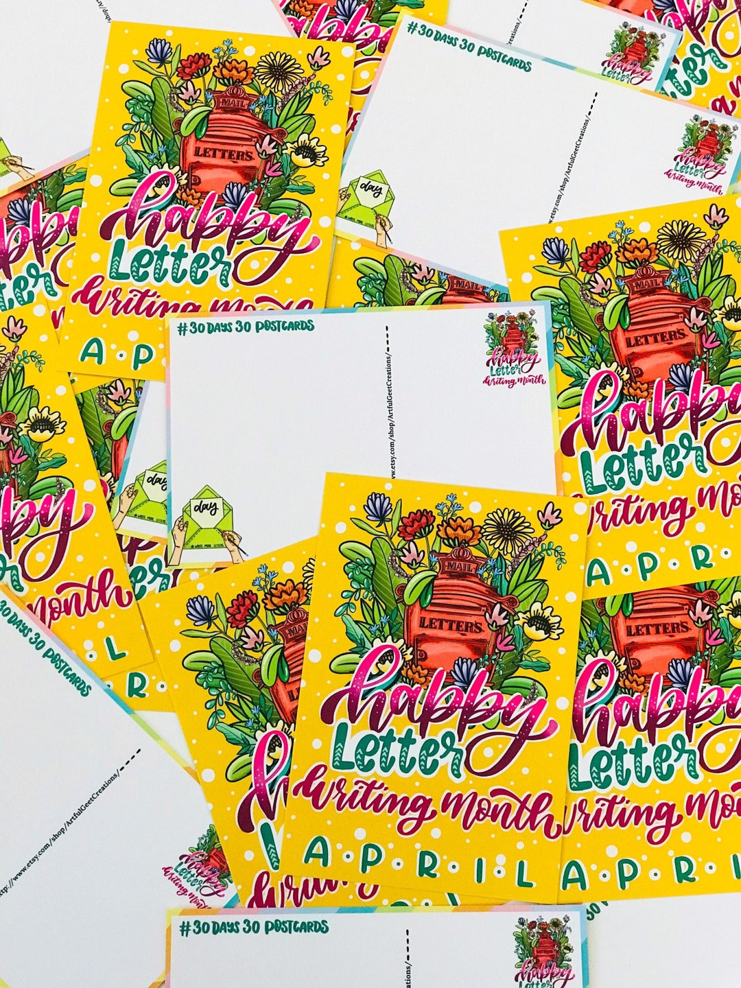 National Letter Writing Month Postcards 2021 | Write On - Etsy