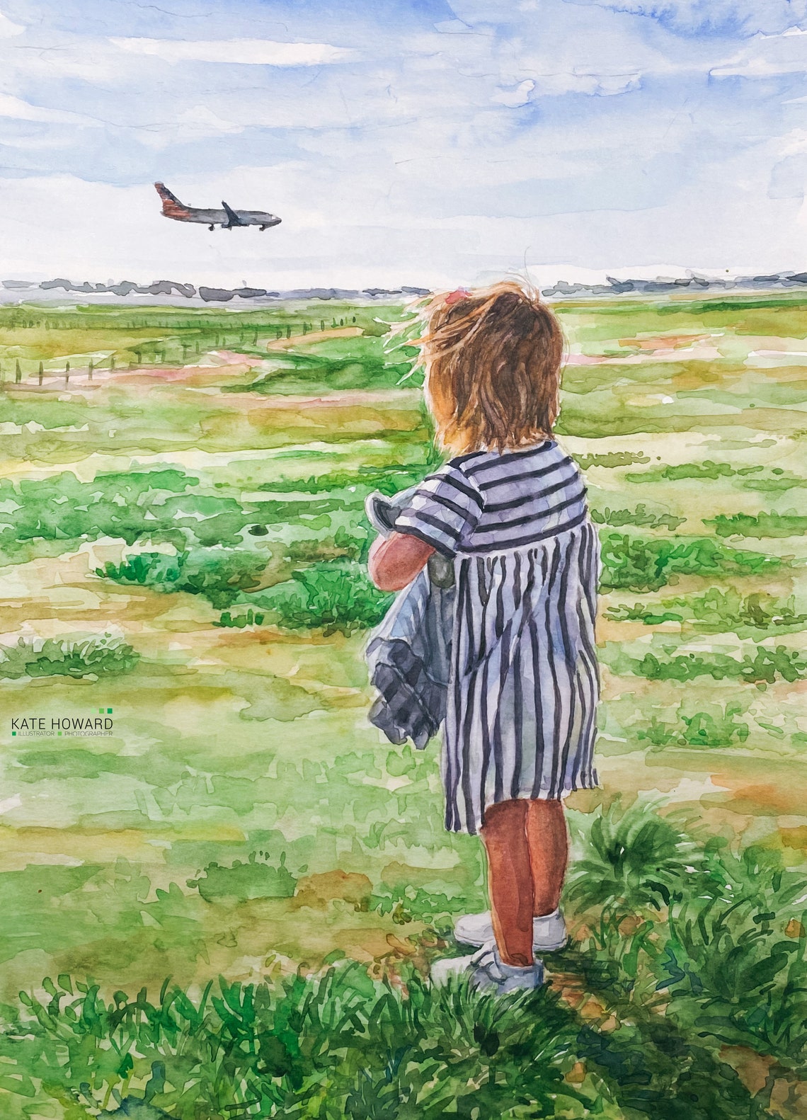 Custom Baby Portrait Watercolor Custom Kid Illustration - Etsy