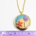 Summer Ocean Polymer Clay Locket Starfish Beach Pendant - Etsy