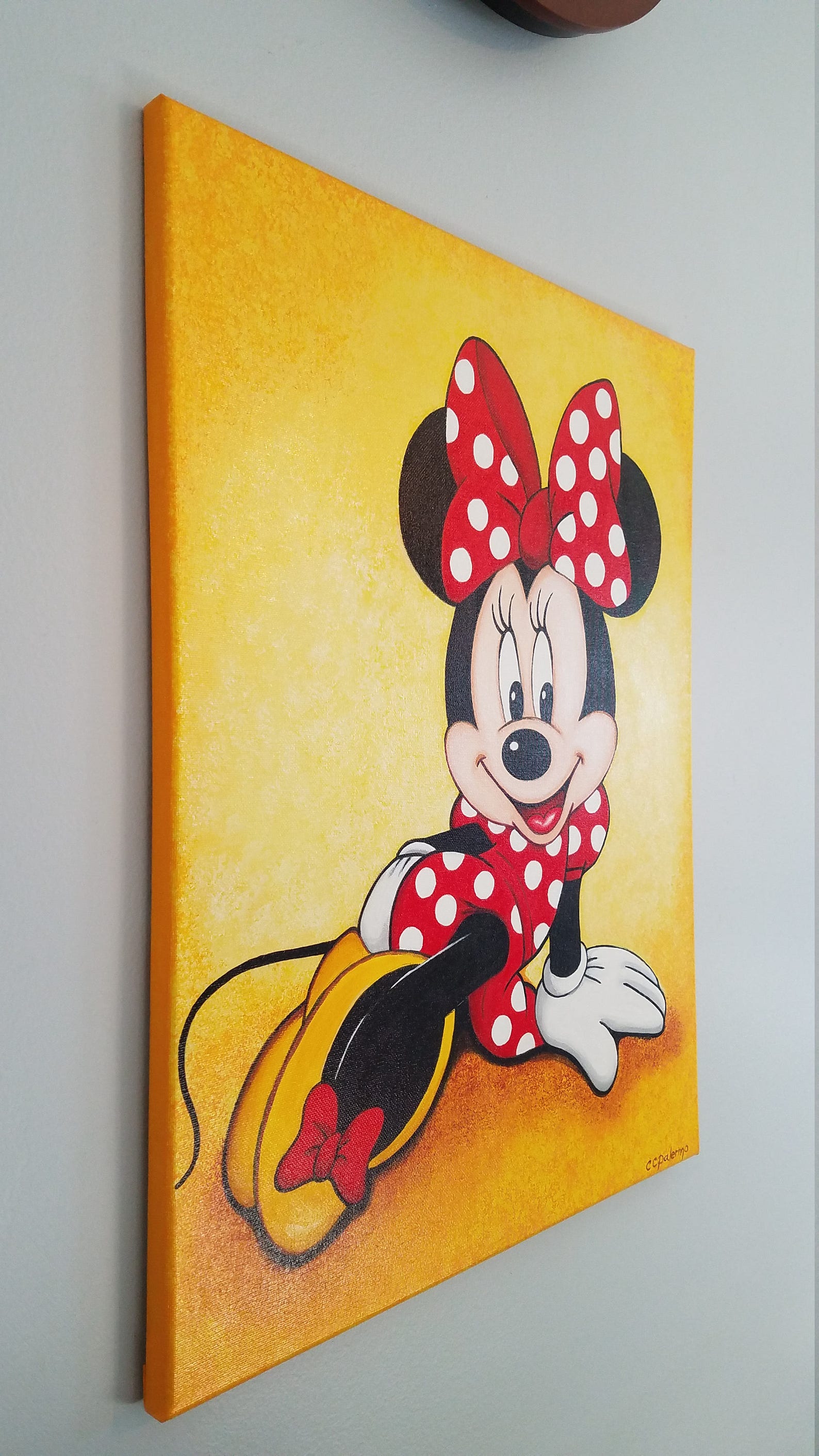 Minnie Mouse Acrylic Painting Stretched Canvas Art Decor - Etsy