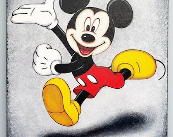 Mickey Mouse Acrylic Painting - Etsy