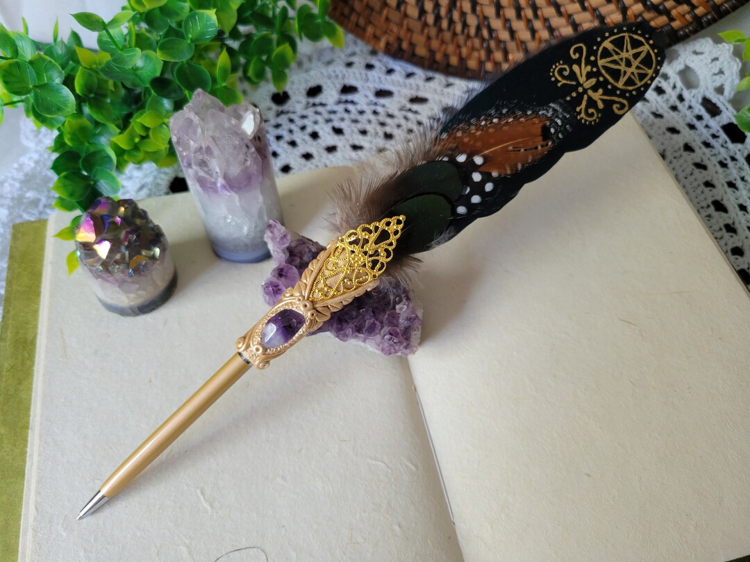 Feather Quill Pen, Witchy Pen - Etsy Australia