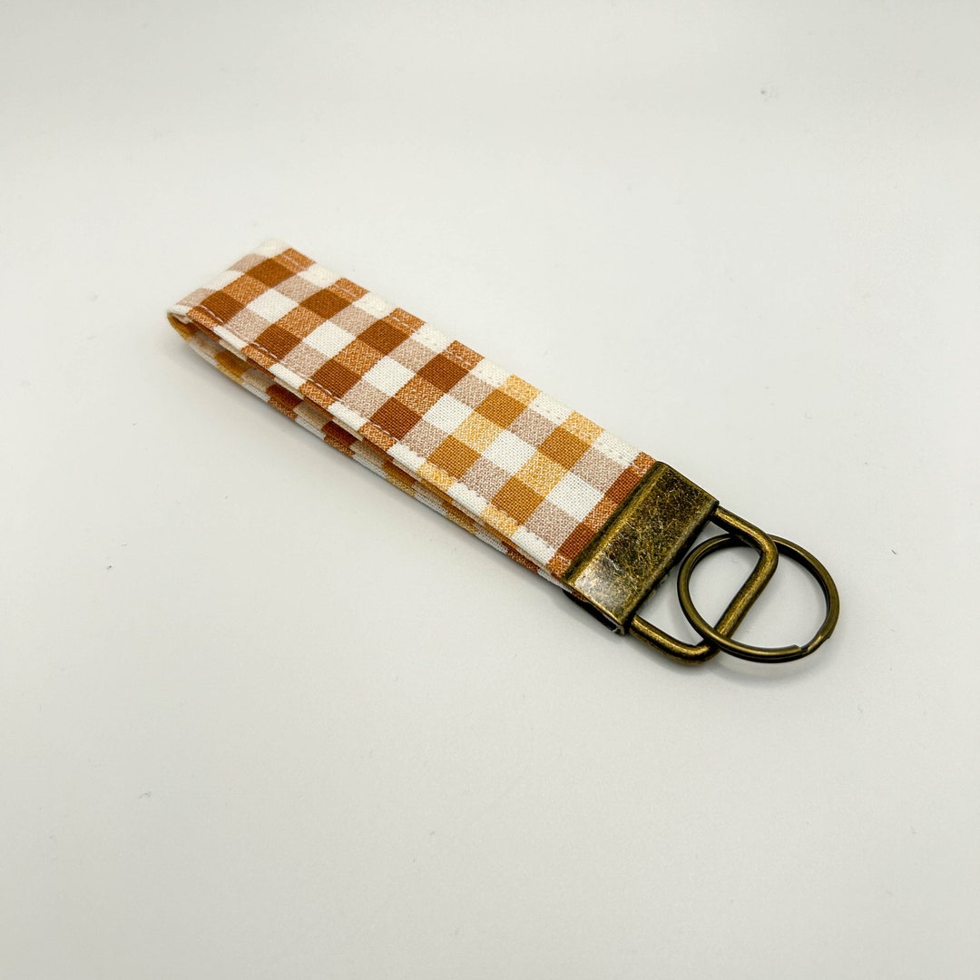 Gingham Harvest Key FOB - Etsy