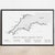 Hexatrek Map Print the Great French Trail Poster France Thru Hike Wall ...