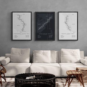 Continental Divide Trail Print | CDT Thru Hike Map | Continental Divide ...