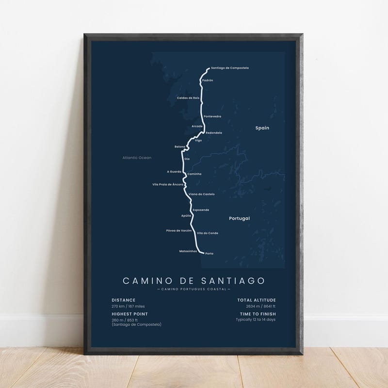 Coastal Framed Maps - Etsy UK