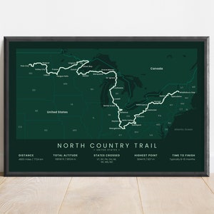 North Country Trail Print | North Country National Scenic Trail Poster ...