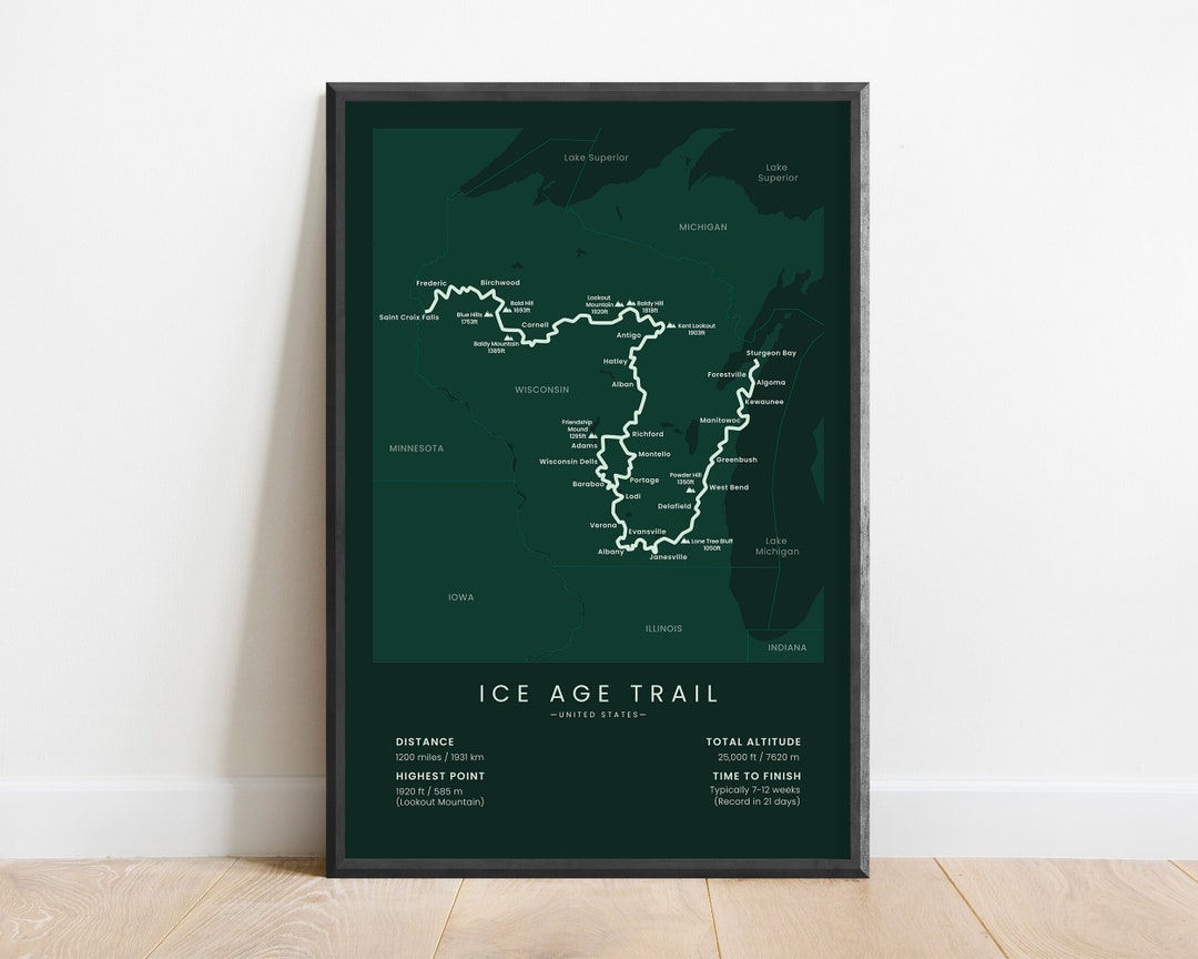 Ice Age Trail Print | Ice Age Trek Wall Art | Wisconsin National Scenic ...