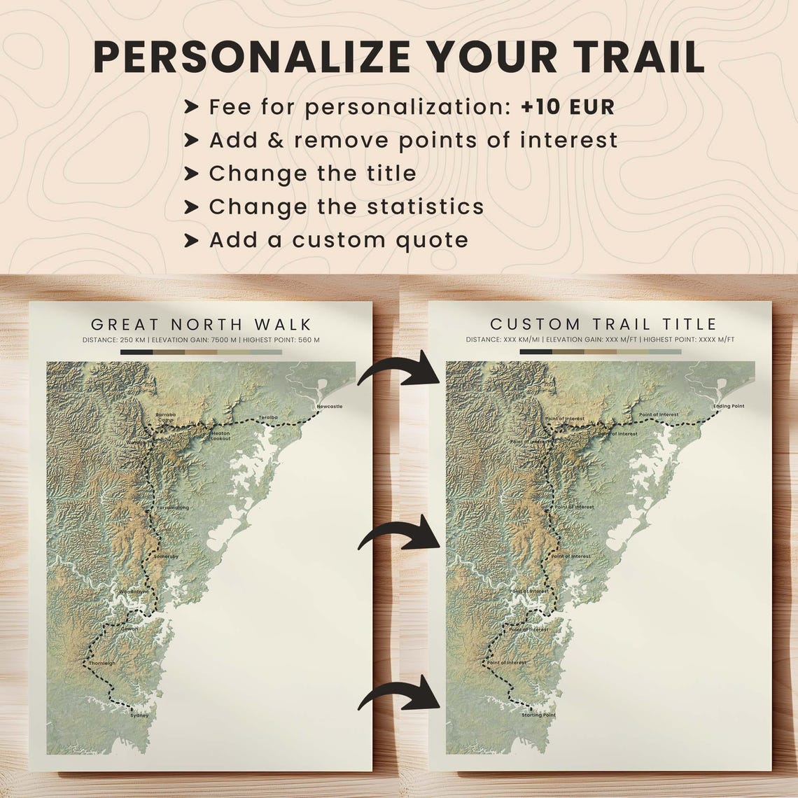 GR11 - HRP - GR10 Topographic Map Poster | Pyrenees Long Distance ...