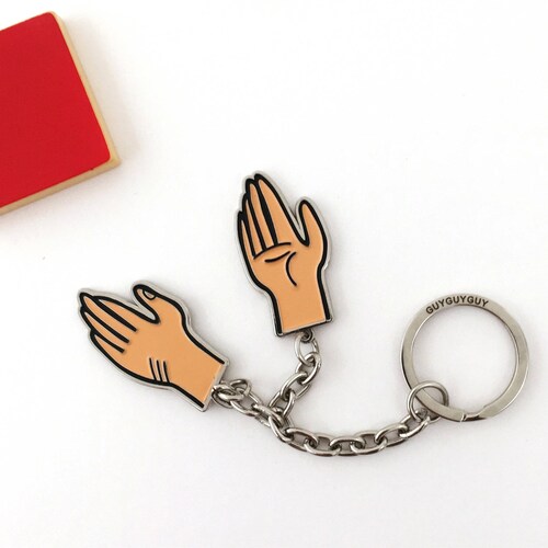 Hands Keychain Cute Funny Double Sided Charms - Etsy