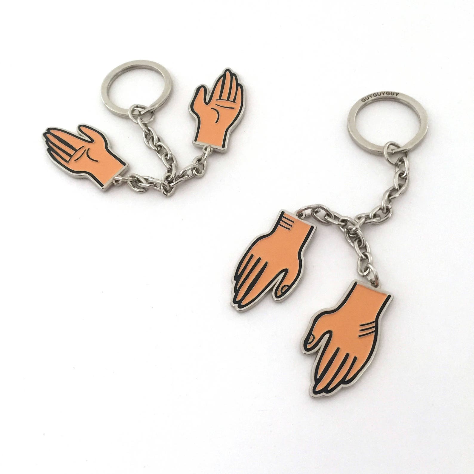 Hands Keychain Cute Funny Double Sided Charms - Etsy