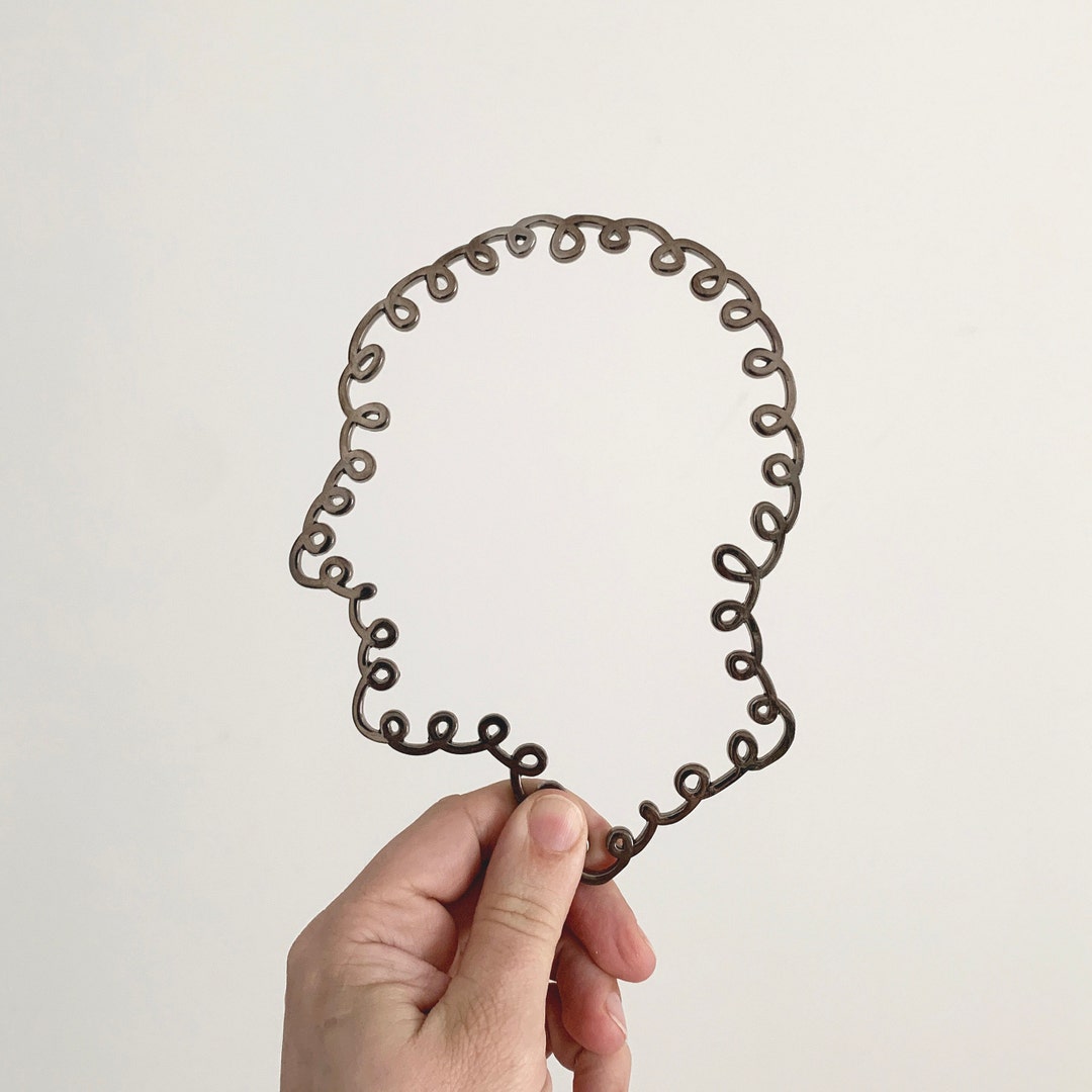 Squiggle Head Wall Hanging – Metal Art for Home Decor - Etsy