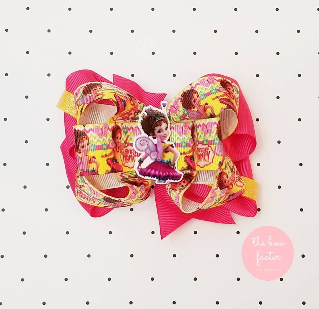Fancy Nancy Ribbon Bow, Boutique Hair Clip - Etsy