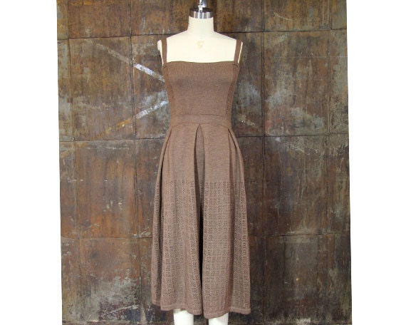 Judy Dress Machine Knit Lace Dress | Etsy