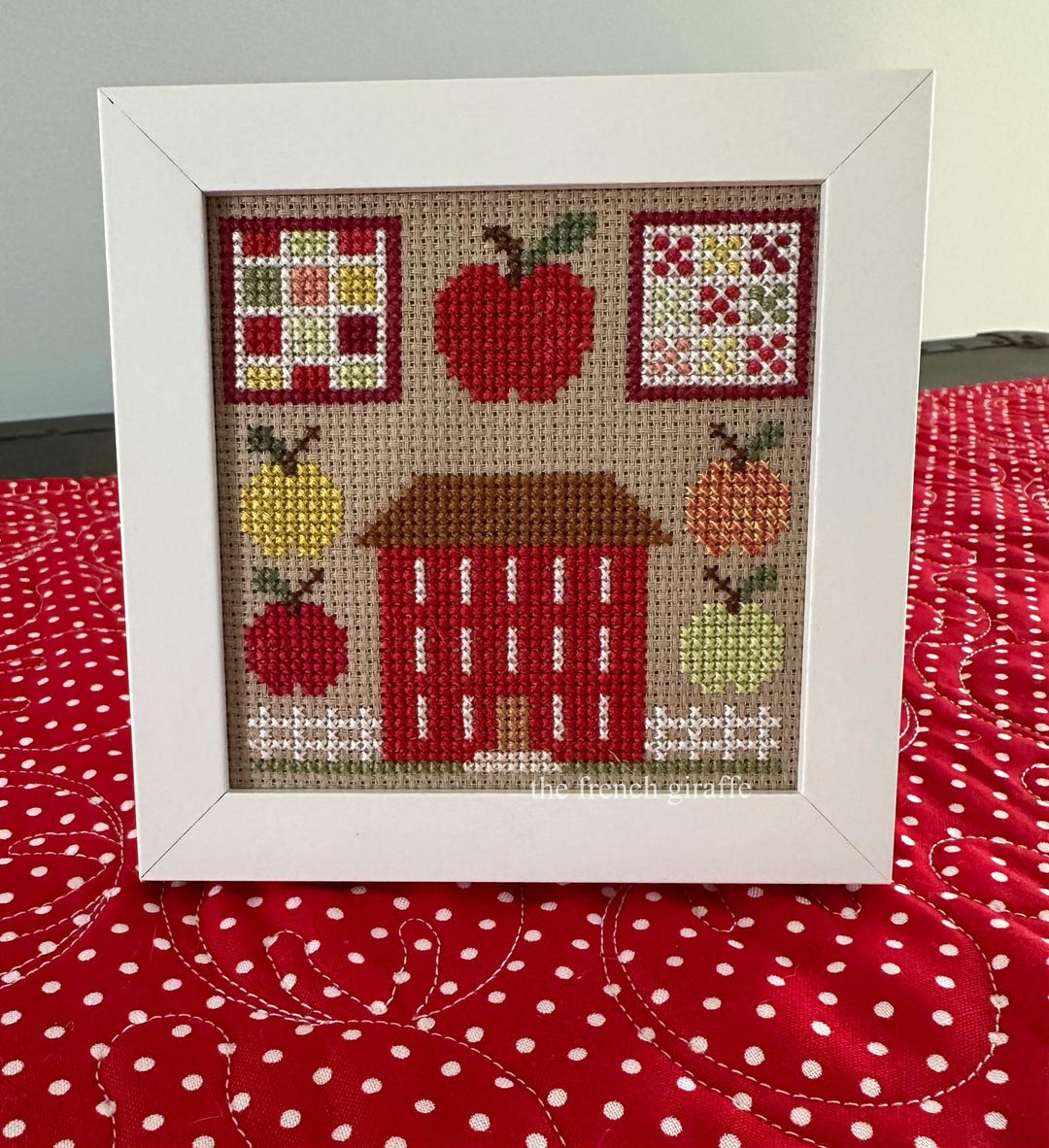 4x4 Apple Orchard Prim Crossstitch Pattern Instant Download PDF Cross ...