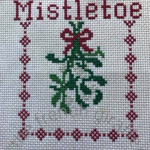 Christmas Mistletoe Cross Stitch Pattern Instant Download PDF - Etsy