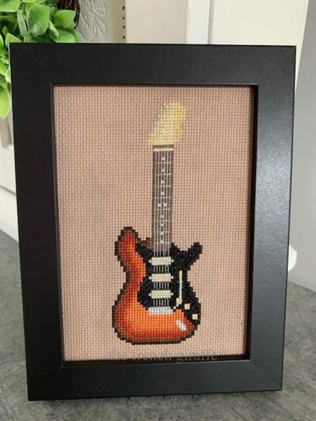 Custom Electric Guitar Cross Stitch, PDF Digital Instant Download ...