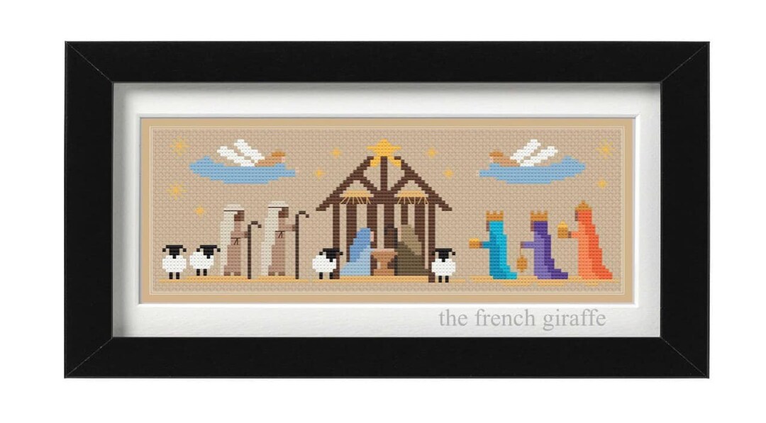 Holy Family Nativity Scene Pattern Christmas Cross Stitch Instant ...
