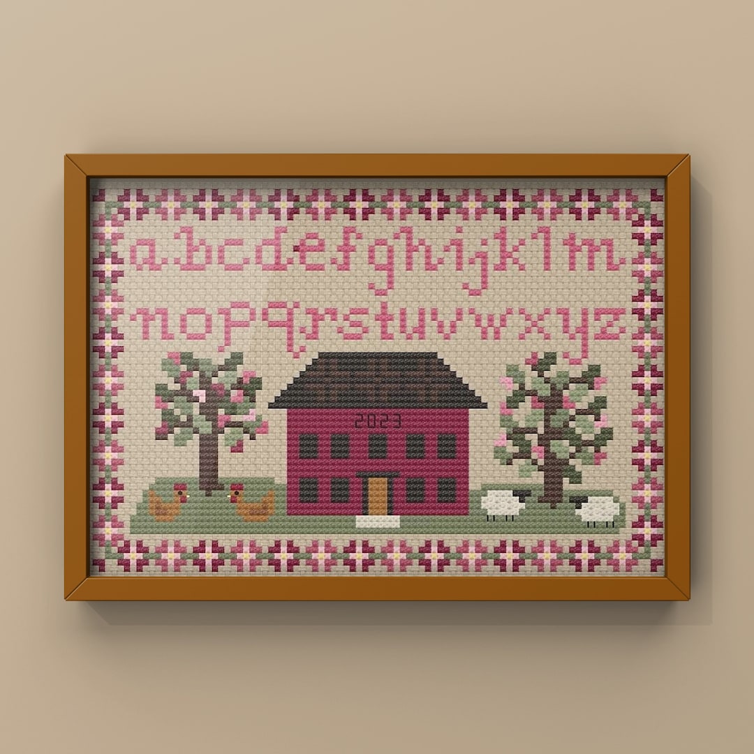 Mini Primrose Sampler February Crossstitch Pattern Instant - Etsy