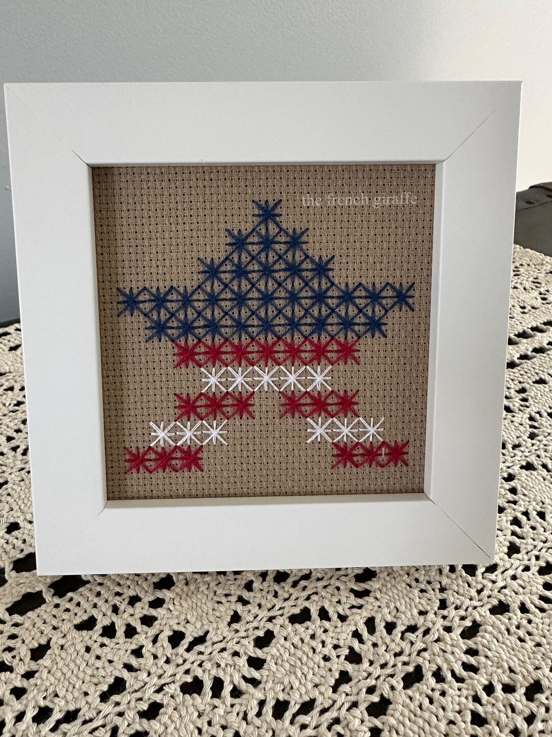 American Flag Star Cross Stitch Pattern: 4th of July (PDF Download) - Etsy