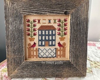 4x4 Windmill Quilt Saltbox Prim House Crossstitch Pattern Instant ...