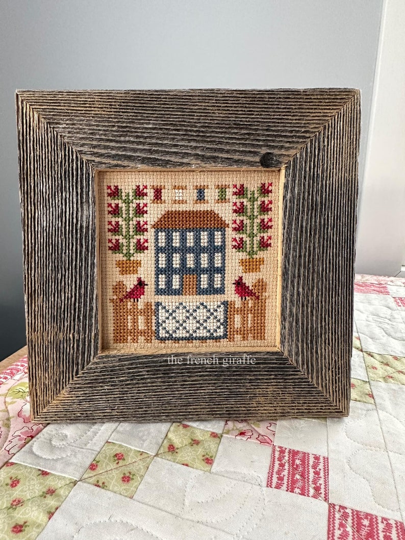 4x4 Irish Quilt Saltbox Prim House Crossstitch Pattern Instant - Etsy