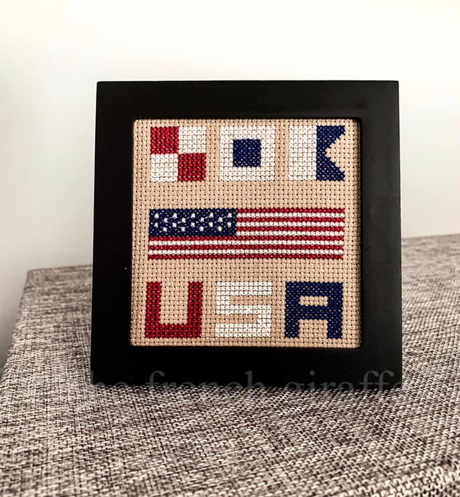 4x4 Cross Stitch Nautical Flag USA Crossstitch Pattern Instant - Etsy