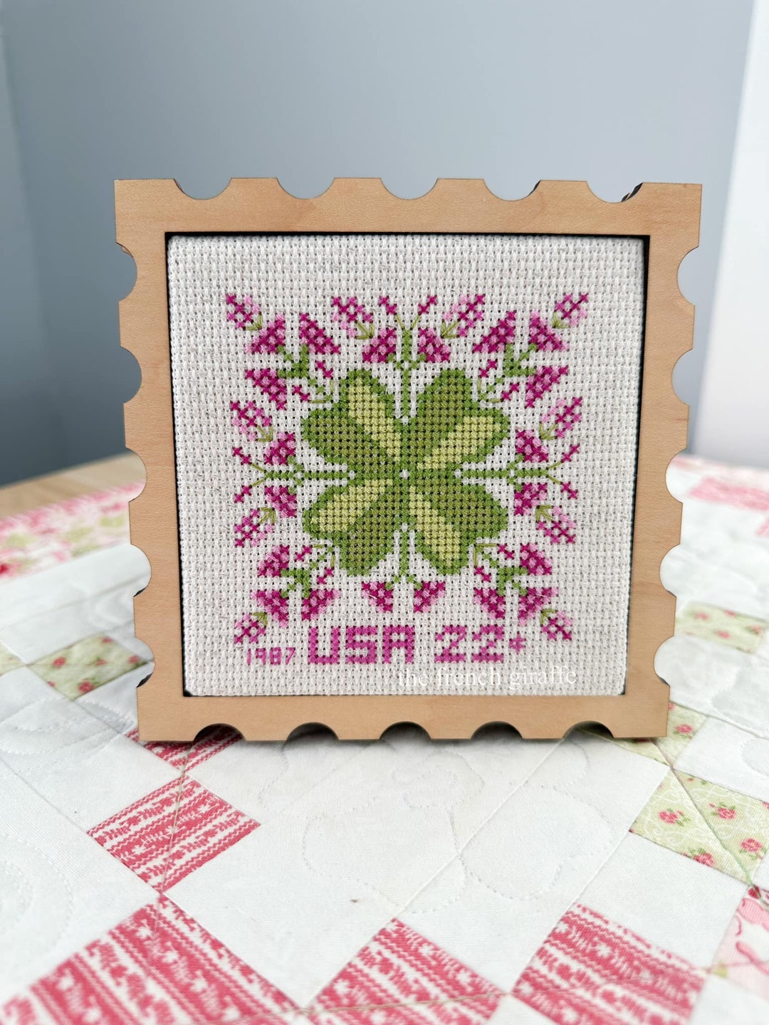 Clover Leaf Stamp Replica From 1987 Crossstitch Pattern Instant ...