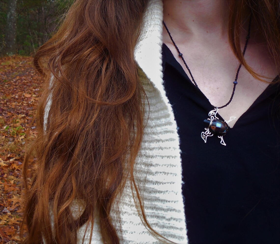 Mosaic Opal & Obsidian Turtle Pendant Bracelet Hybrid | Sterling Silver ...