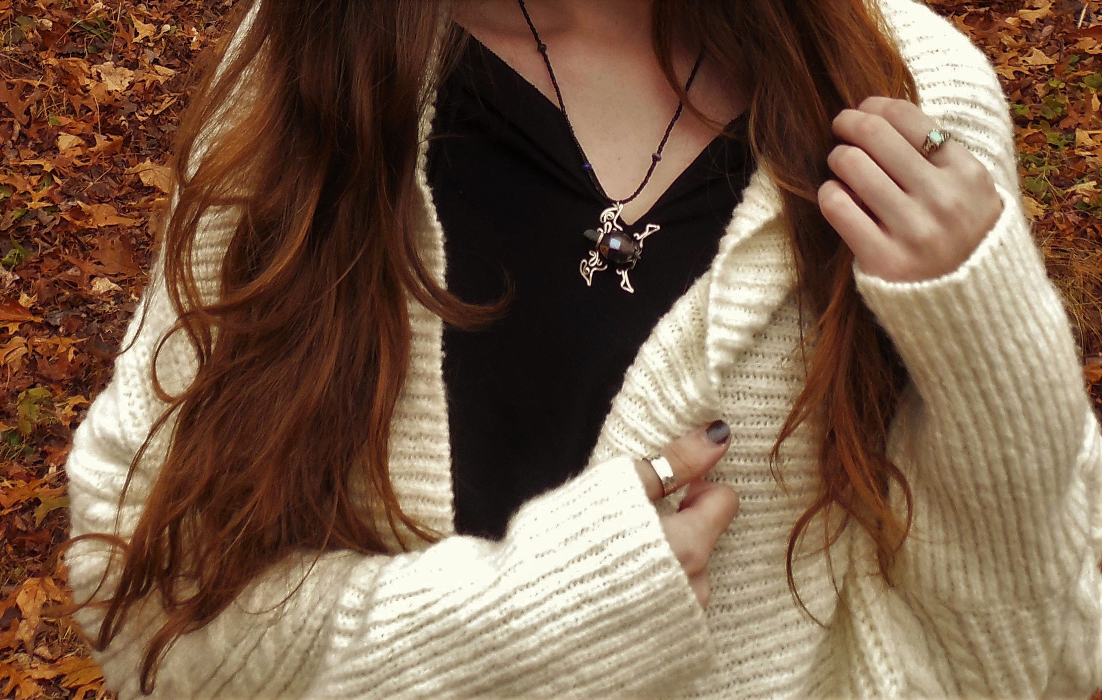 Mosaic Opal & Obsidian Turtle Pendant Bracelet Hybrid | Sterling Silver ...