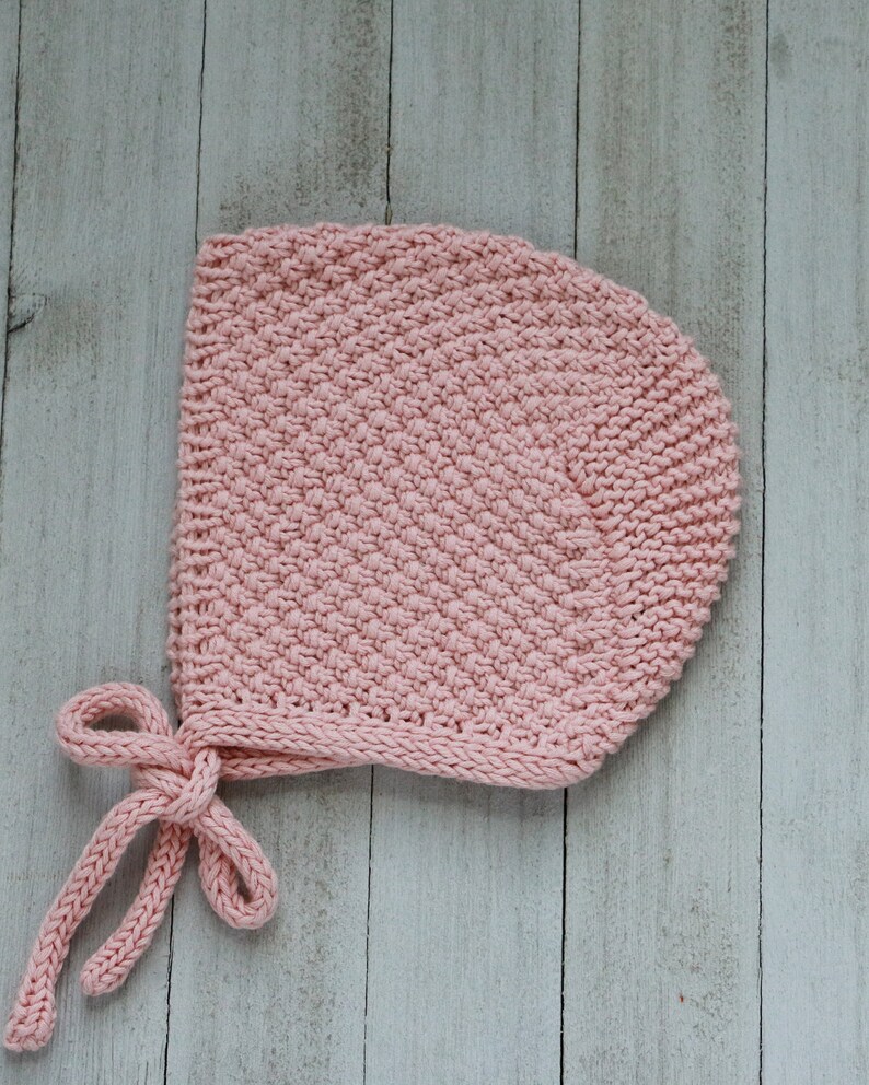 Pattern Baby Bonnet Knit Hat Pattern Knitting Patterns Knit - Etsy