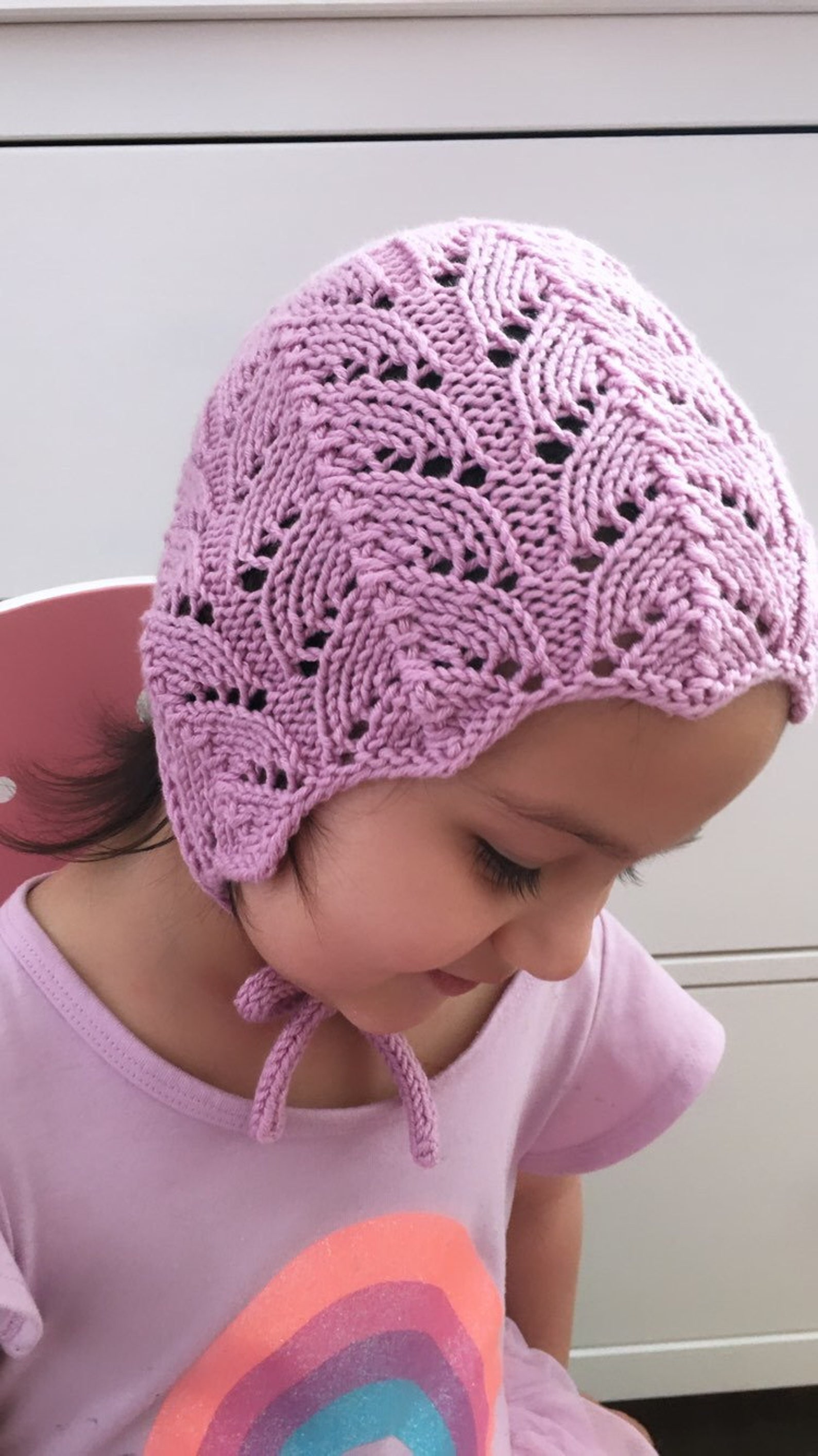 Pattern Baby Bonnet, Knit Hat Pattern, Knitting Patterns, Knit Hat ...