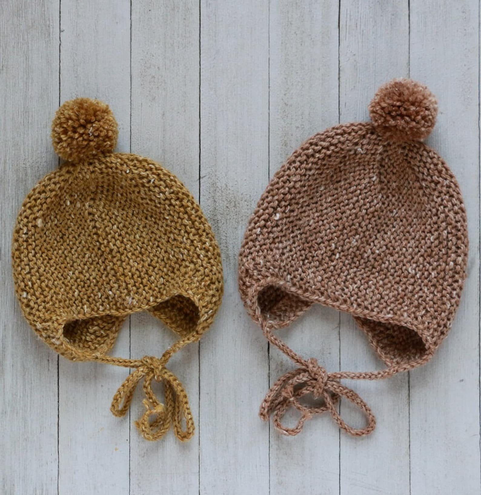 Pattern Baby Bonnet Knit Hat Pattern Knitting Patterns Knit | Etsy