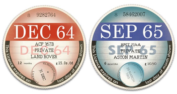 Replica Car Tax Discs | Etsy UK