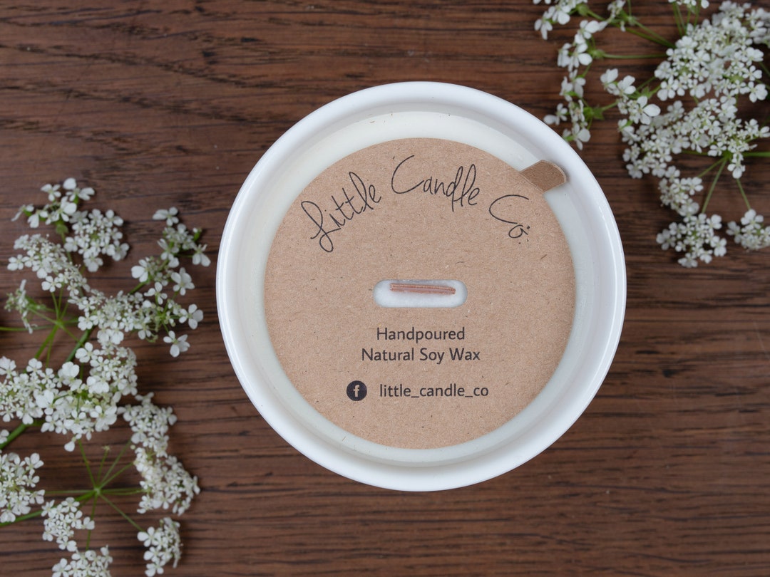 Custom Printed Kraft Candle Dust Covers for Wooden Wick - Etsy