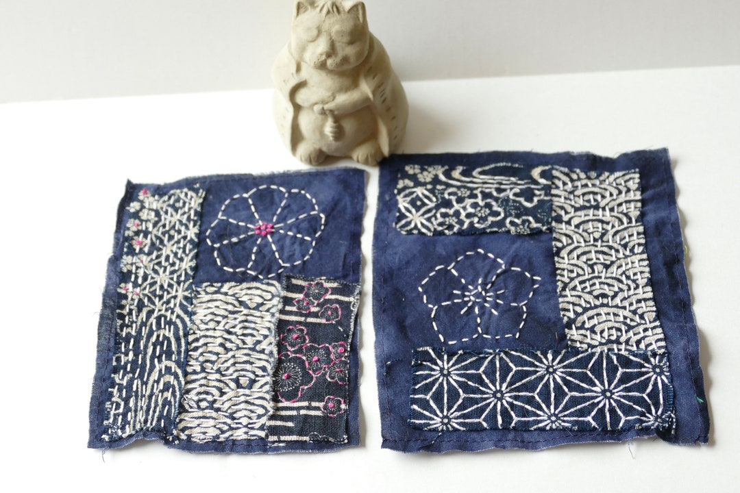 Boro Patch, Japanese Fabric Patch, Sew On Patch, Handmade Mending Patch ...