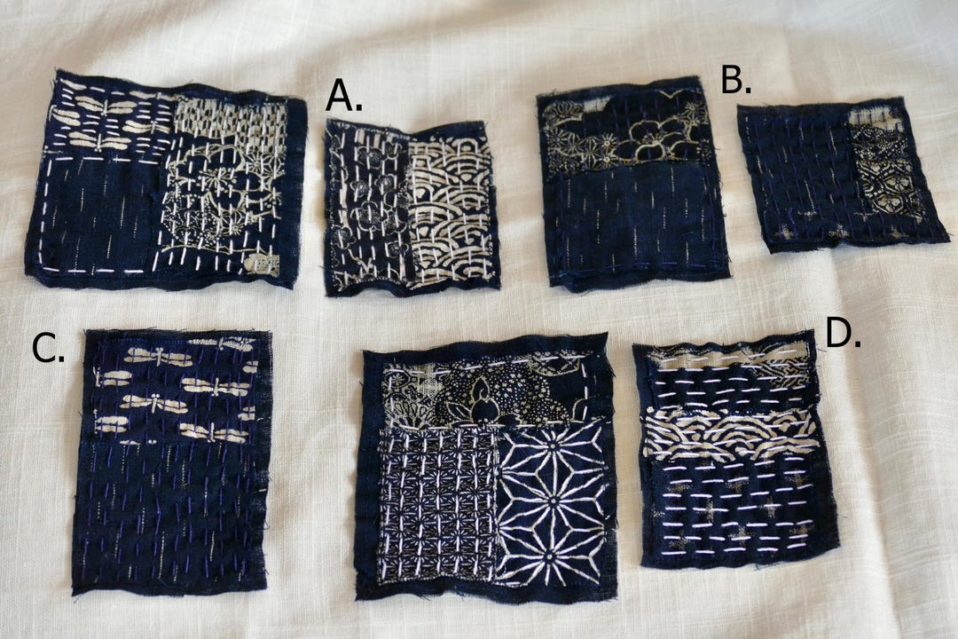 Sew on Patch, Boro Patch, Japanese Fabric Patch, Artisan Mending Patch ...