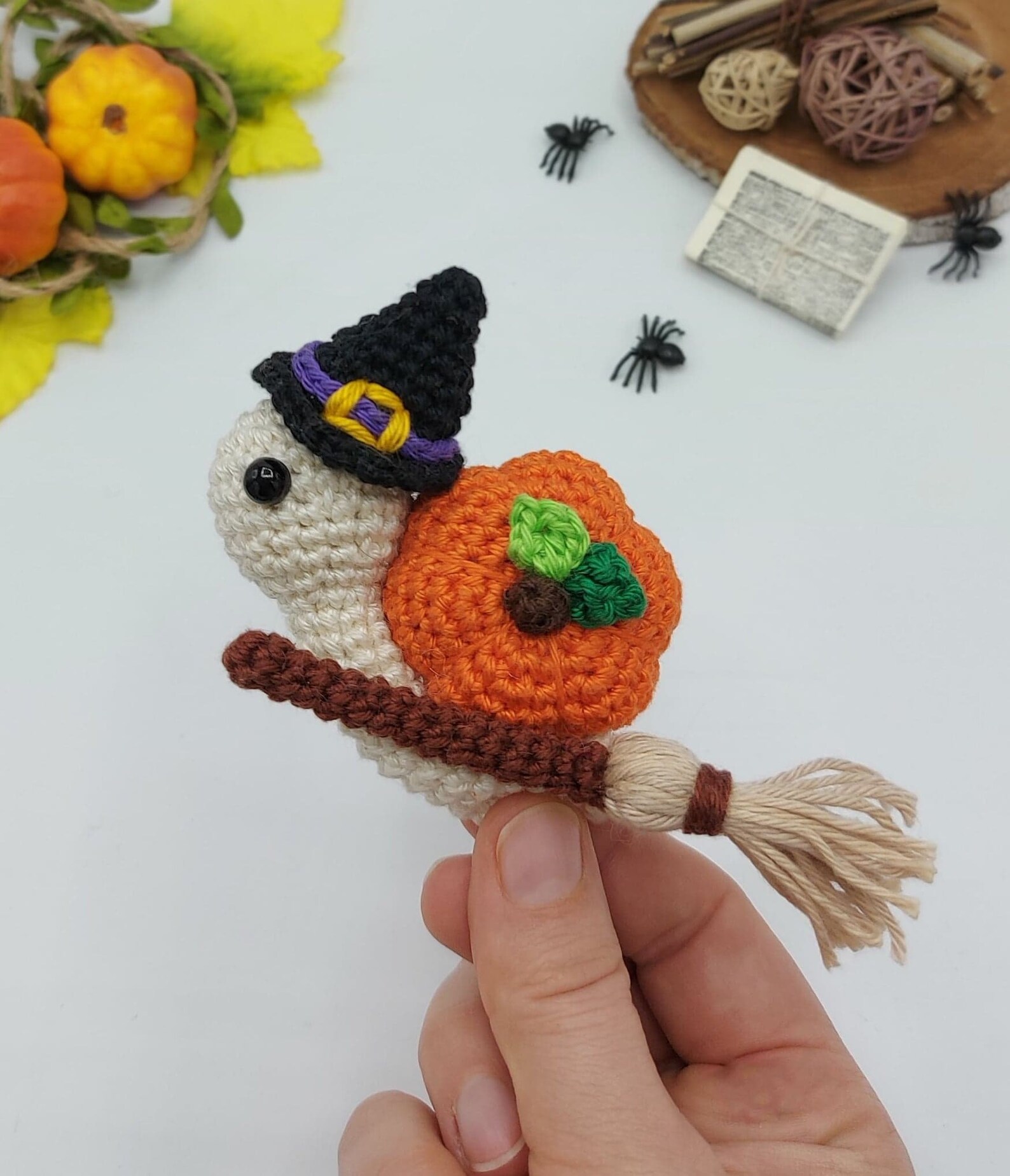 PATTERN: Pumpkin Snail Crochet Pattern Amigurumi Crochet - Etsy
