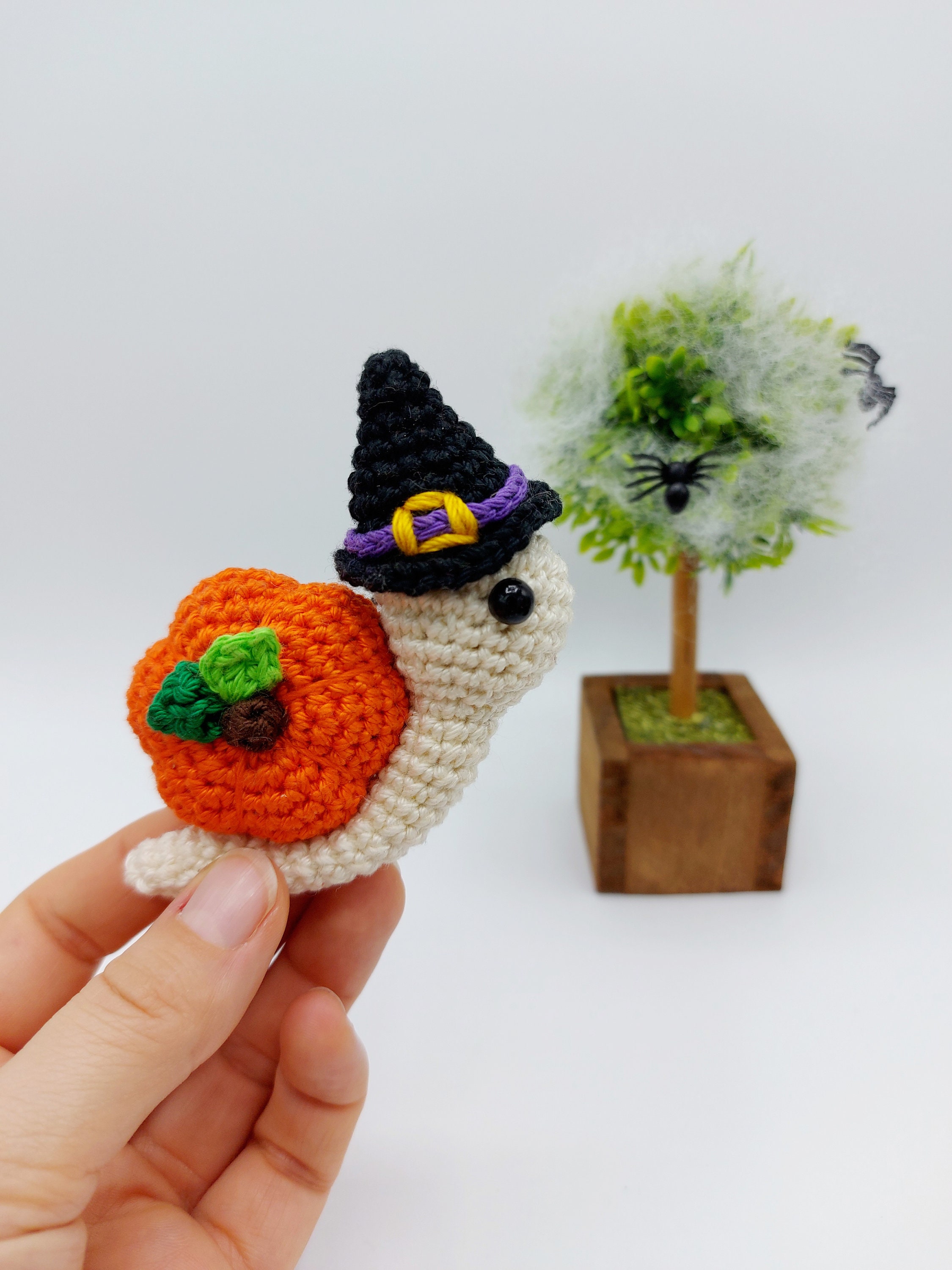PATTERN: Pumpkin Snail Crochet Pattern Amigurumi Crochet - Etsy