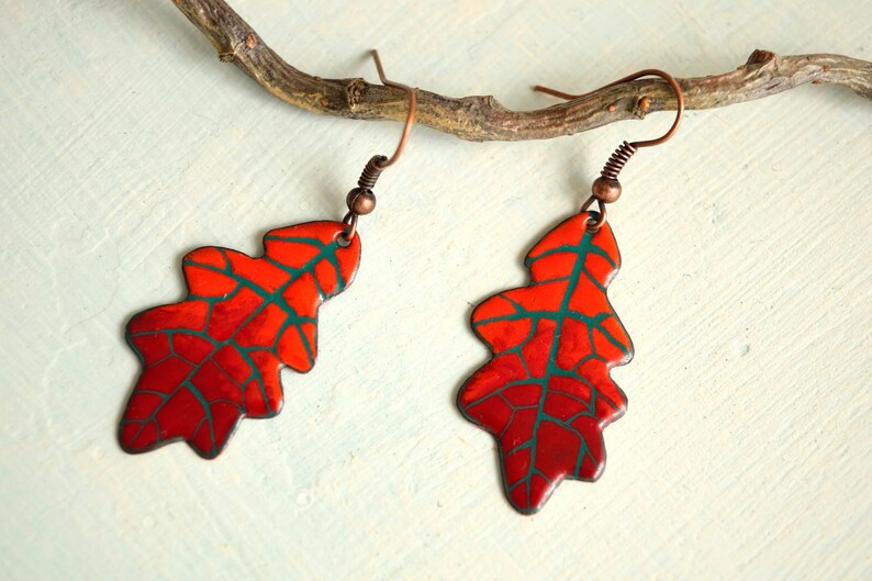Autumn Oak Leaf Fall Autumn Leaves Rust Claret Autumn - Etsy