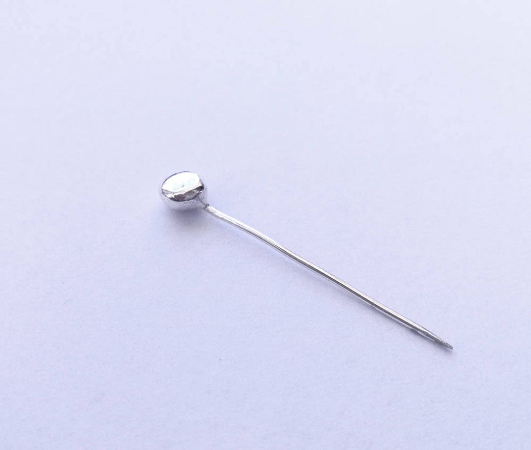 Minimalist Sterling Silver Drop Tie Stick Pin. Wedding Accessories ...