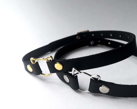 Kitty Play Choker. BDSM Collar. Faux Leather O-ring Choker | Etsy
