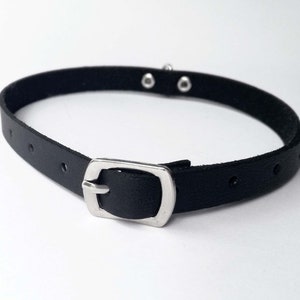 Pentagram Choker: Gothic Faux Leather Necklace, Witchy Pagan Jewelry - Etsy