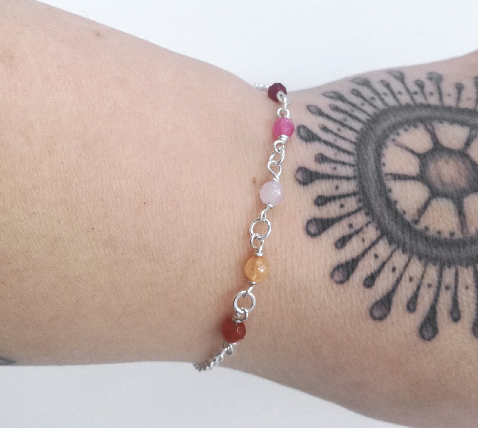 Lesbian Pride Flag Crystal Bracelet. LGBTQ Jewellery. Beaded - Etsy