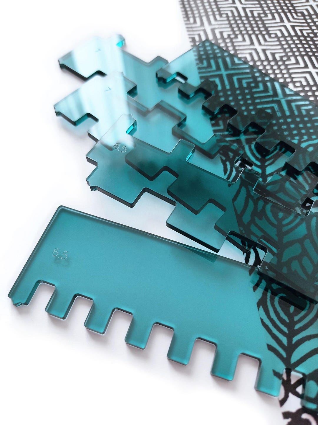 Set of 3 Needle Pusher Tools in Transparent Acrilic (pmma), Eco Green ...