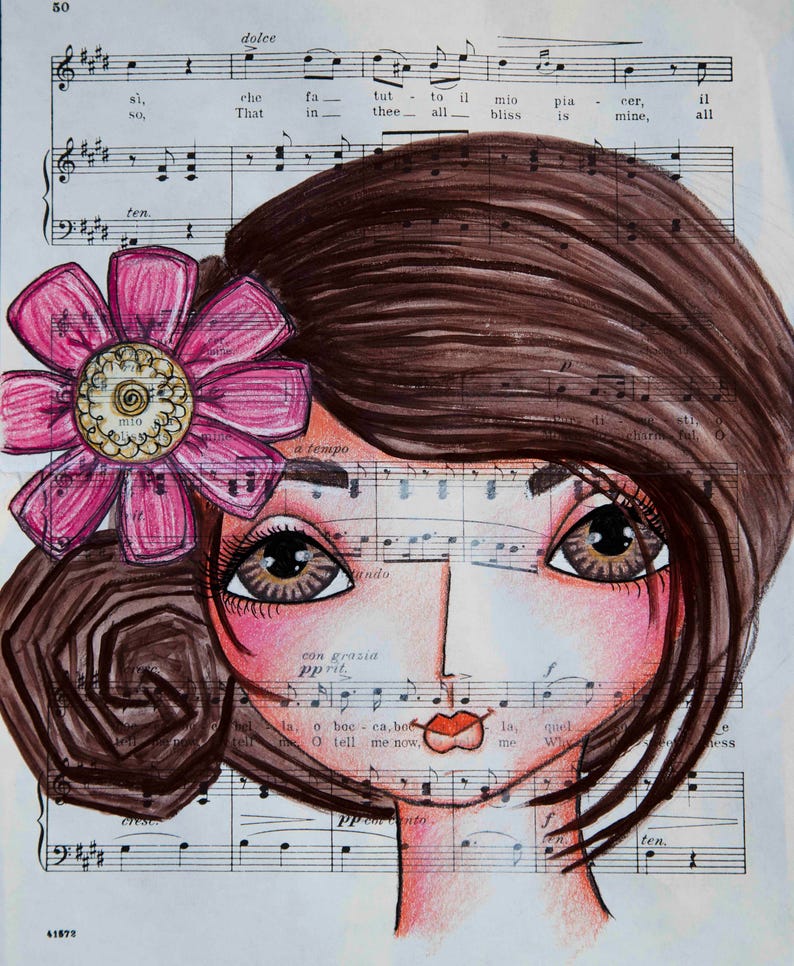 Greeting Card-handmade Card Art Card Blank Inside | Etsy