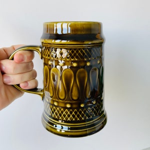 Vintage Colditz Ceramic Beer Mug, East German Colditzer Earthenware ...