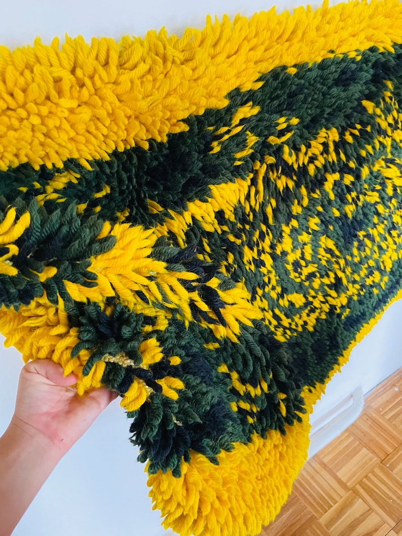 Mid Century Modern Rya Rug Midcentury Abstract Wall Hanging - Etsy