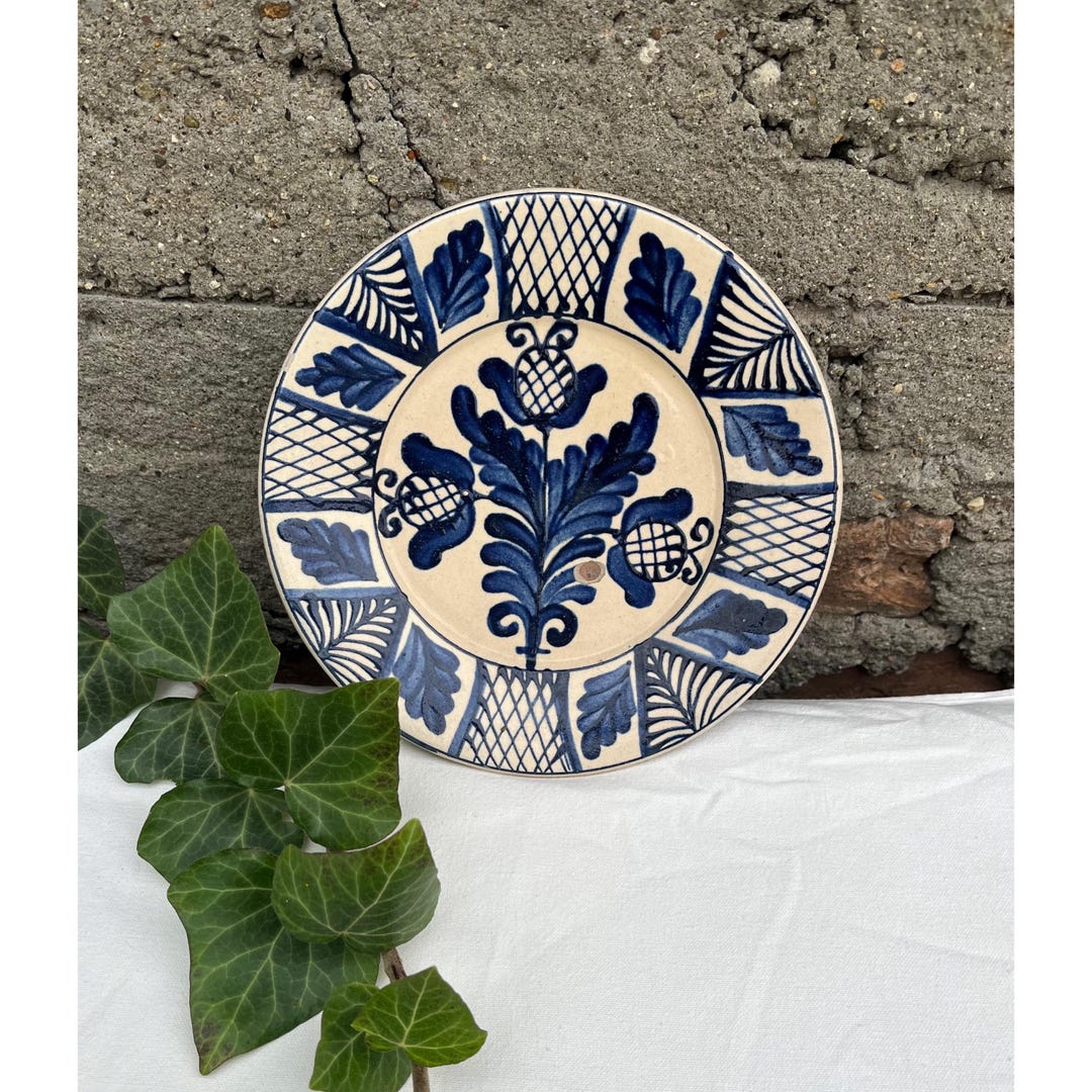 Vintage Korond Earthenware Folk Art Ceramic Pinted Wall Hanging Plate ...